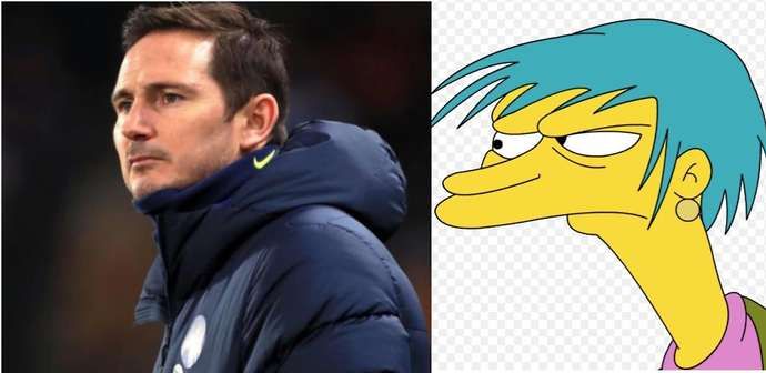 Twitter thread showing 'Premier League managers as Simpsons characters ...