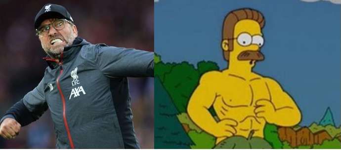 Twitter thread showing 'Premier League managers as Simpsons characters ...