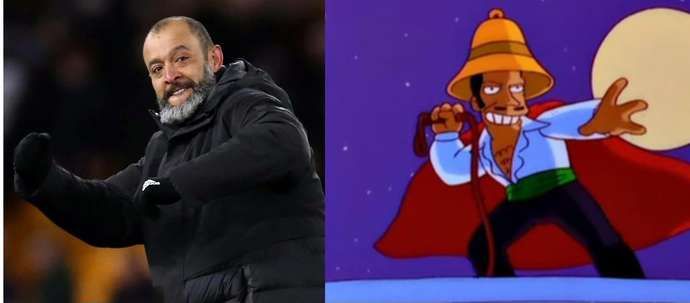 Twitter thread showing 'Premier League managers as Simpsons characters ...