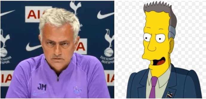 Twitter thread showing 'Premier League managers as Simpsons characters ...