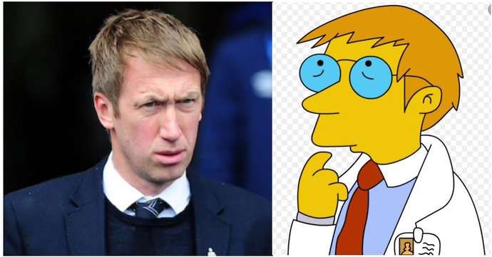Twitter thread showing 'Premier League managers as Simpsons characters ...