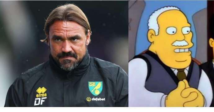 Twitter thread showing 'Premier League managers as Simpsons characters ...