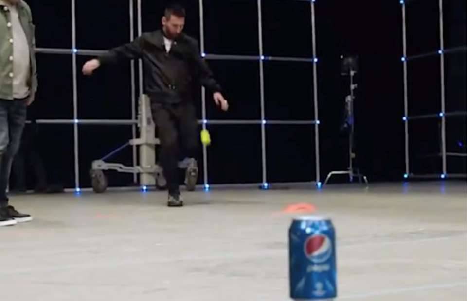 Lionel Messi produces incredible trick shot for new Pepsi advert