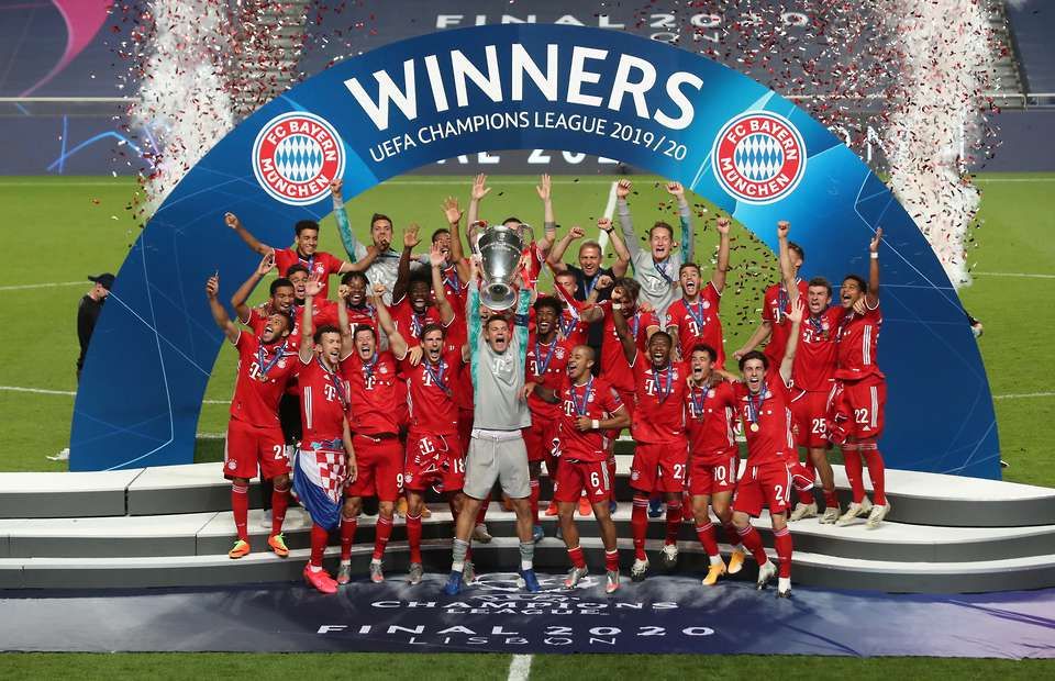 Bayern Munich become just the third team to win a European treble twice