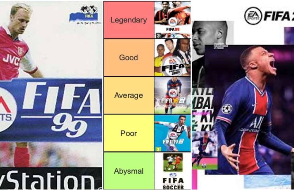 FIFA: Every single game has been ranked from 'Legendary' to 'Abysmal'