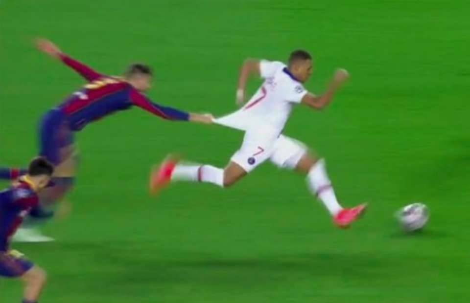 Barcelona 1-4 PSG: Kylian Mbappe vs Gerard Pique was a very one-sided ...