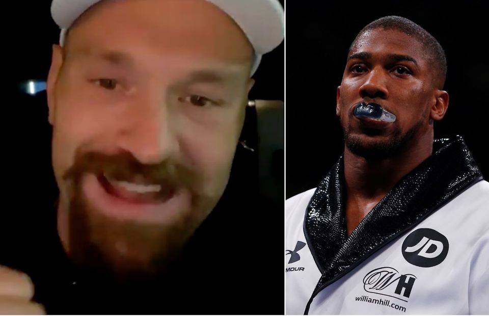 Tyson Fury's 'useless dosser' message for Anthony Joshua