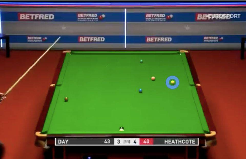 Best snooker shot? Louis Heathcote produces remarkable pot