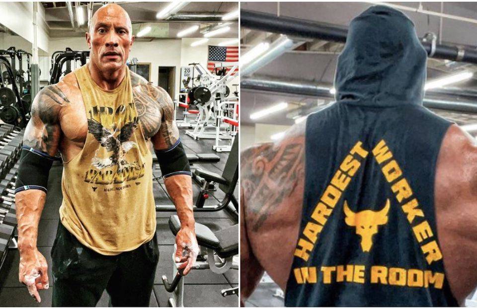Dwayne 'The Rock' Johnson's back muscles are an absolute joke