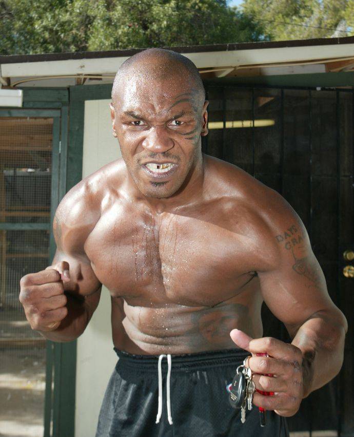 Mike Tyson destroying a reporter during live TV interview