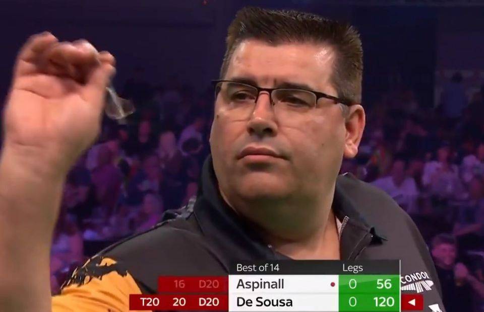 Premier League Darts: Jose de Sousa's outrageous checkout made Wayne ...