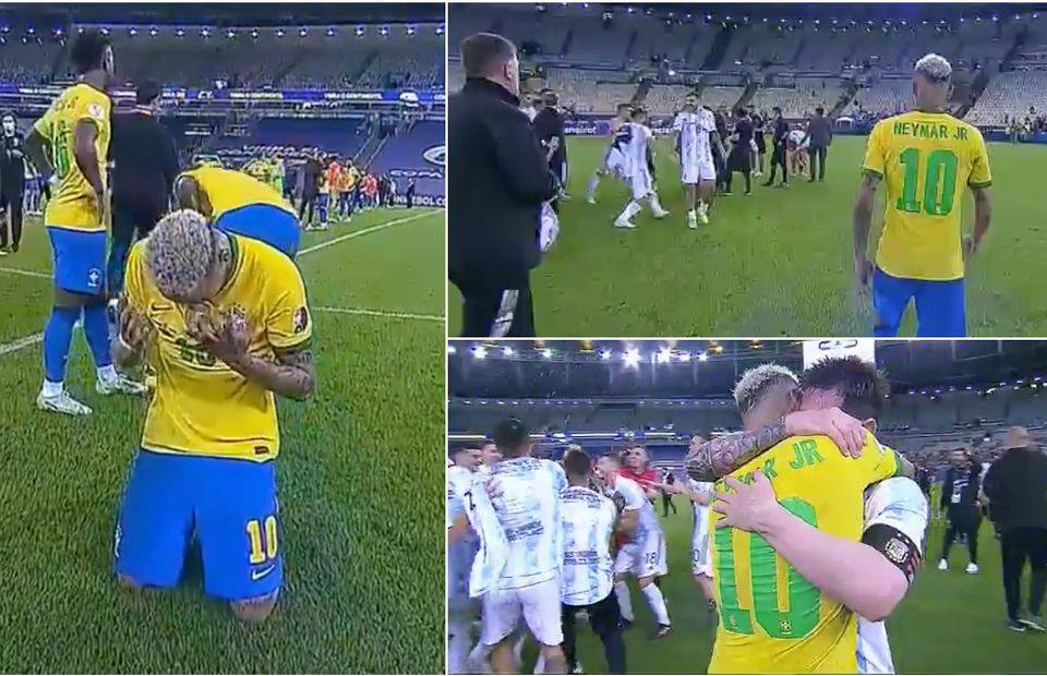 Neymar showed his class with Messi after Argentina 1-0 Brazil in Copa ...
