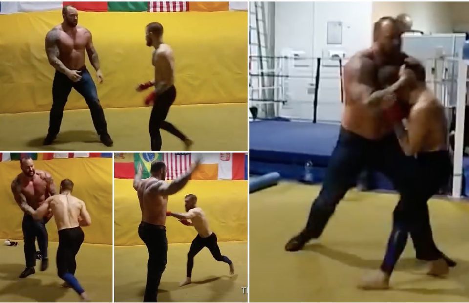 Eddie Hall vs Hafthor 'Thor' Bjornsson boxing: Conor McGregor training ...