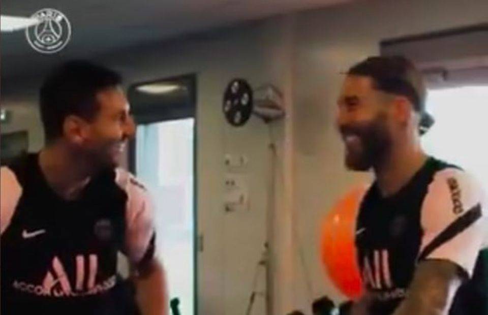 Lionel Messi: Footage of PSG star training with Sergio Ramos just doesn ...