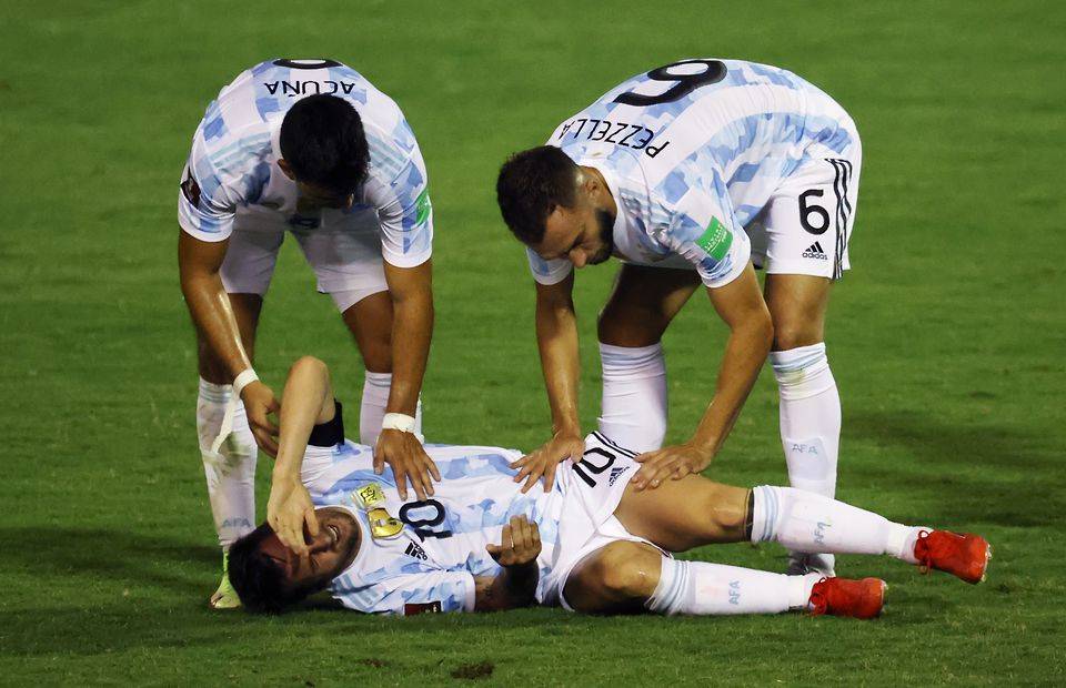 Lionel Messi: Video of the worst tackles on him after Venezuelan horror ...