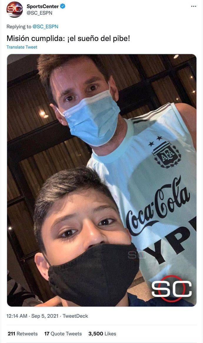 PSG's Lionel Messi reacts to young fan being stopped by security on ...