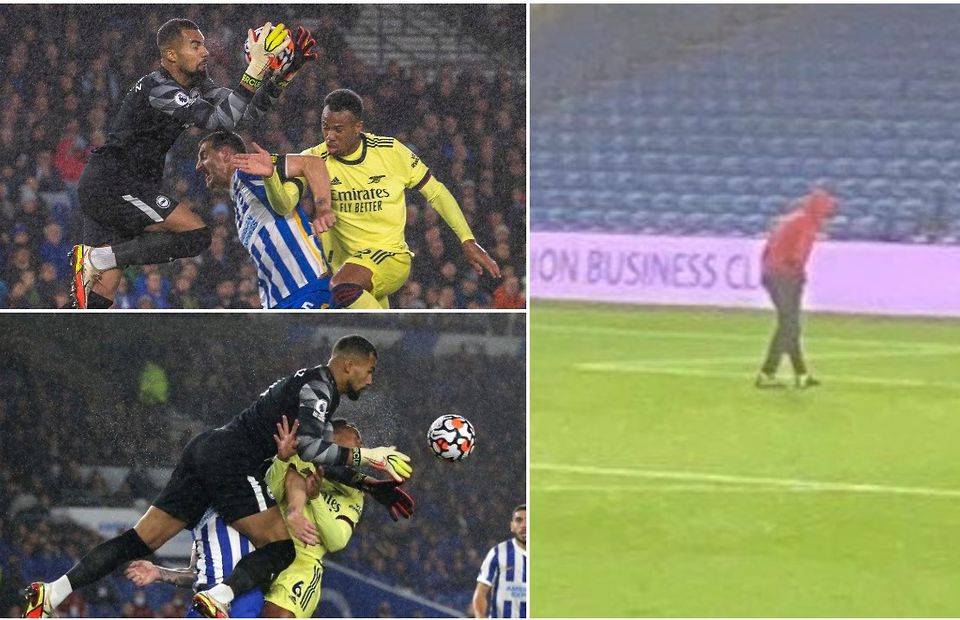 Brighton 0-0 Arsenal: Gabriel forced to search for lost tooth after ...