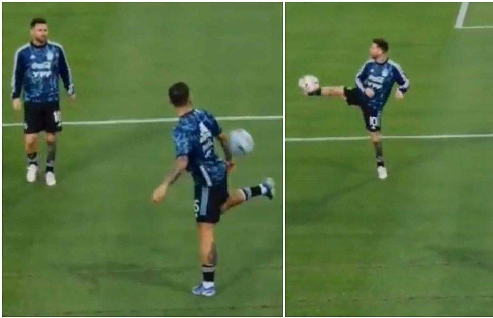Lionel Messi goes viral for incredible touch with his 'weaker' foot in ...