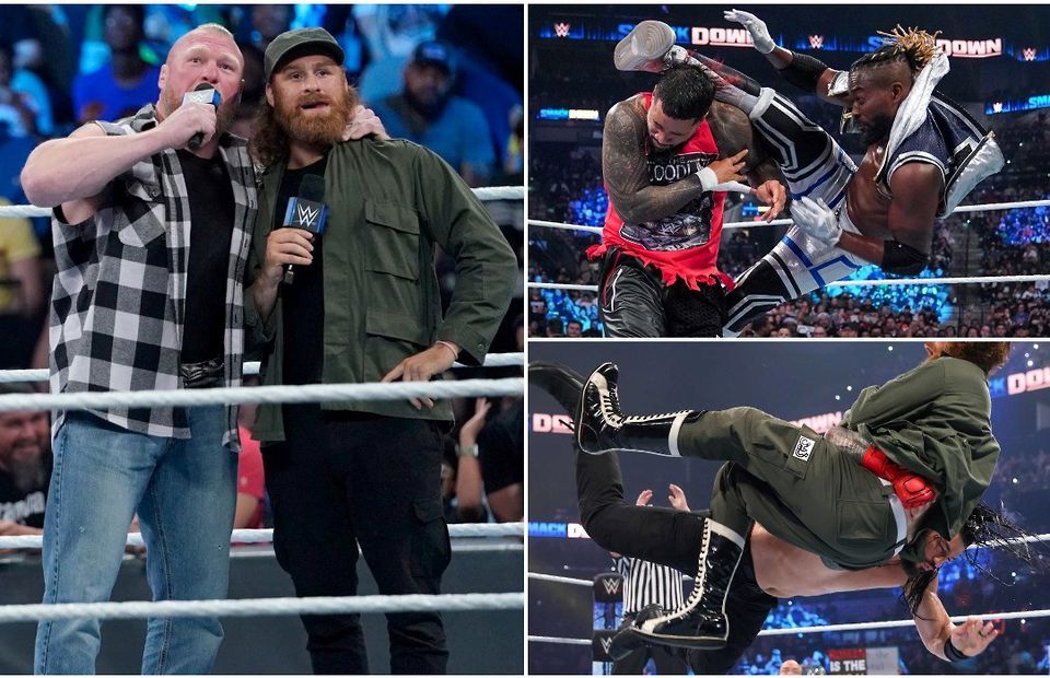 WWE SmackDown results: Brock Lesnar returns as Roman Reigns retains ...