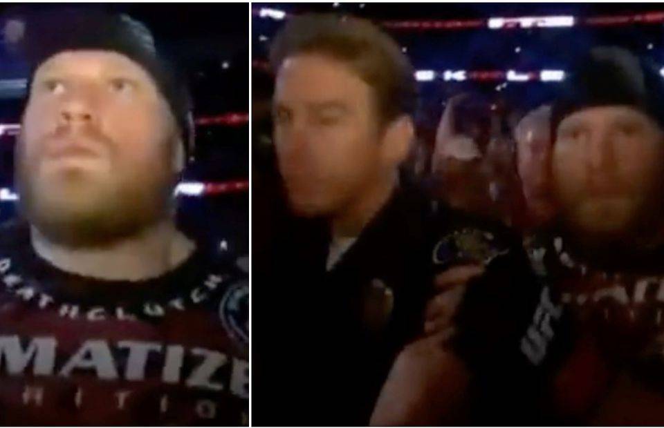 Brock Lesnar UFC walkout was so intense he pushed police officer out ...