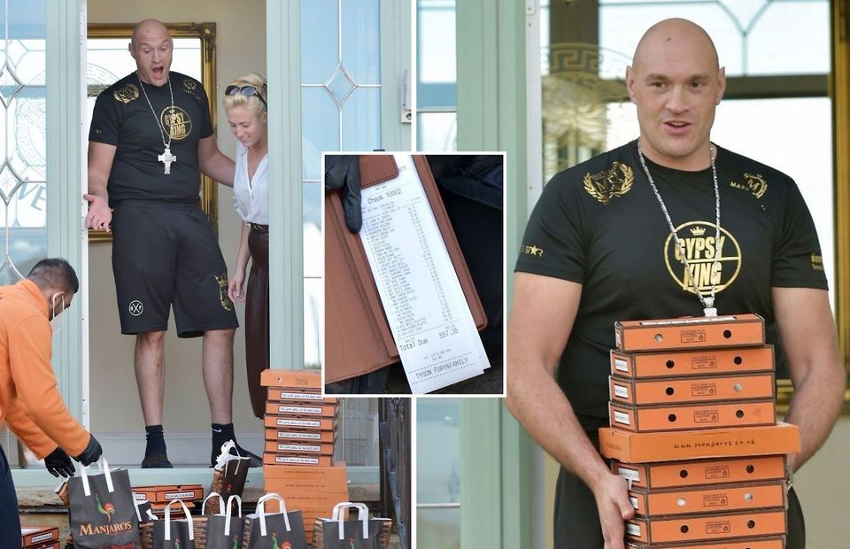 Tyson Fury: When the Gypsy King ordered a giant £600 takeaway in lockdown