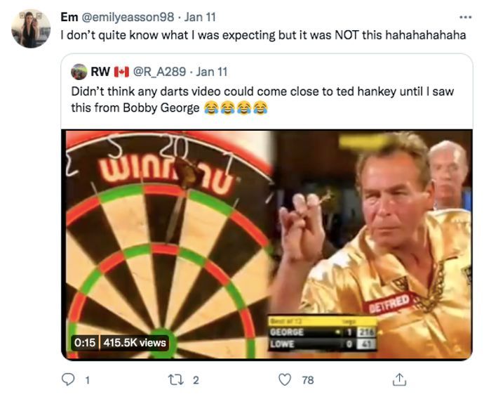Darts: Bobby George's hilariously bizarre celebration after hitting a ...