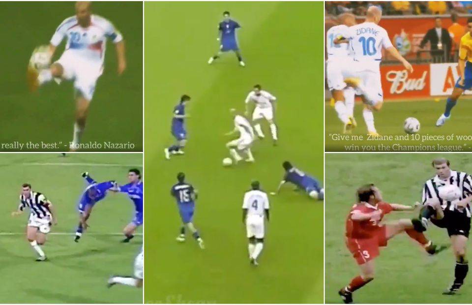 Zinedine Zidane: Epic footage of Real Madrid legend set to Beckham ...