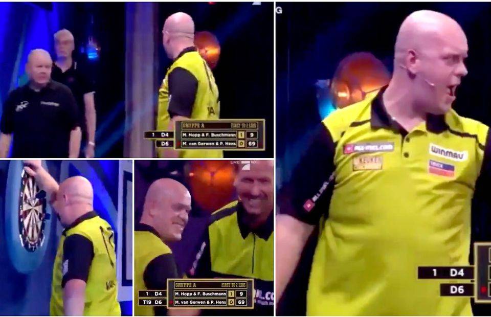 Michael van Gerwen: Darts legend's comical reaction to miscount in 2020 ...