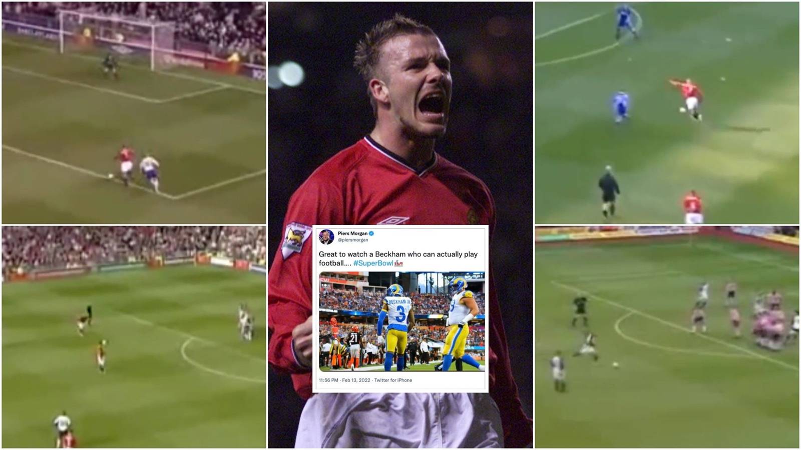 David Beckham's 01/02 highlights show Piers Morgan has no leg to stand on