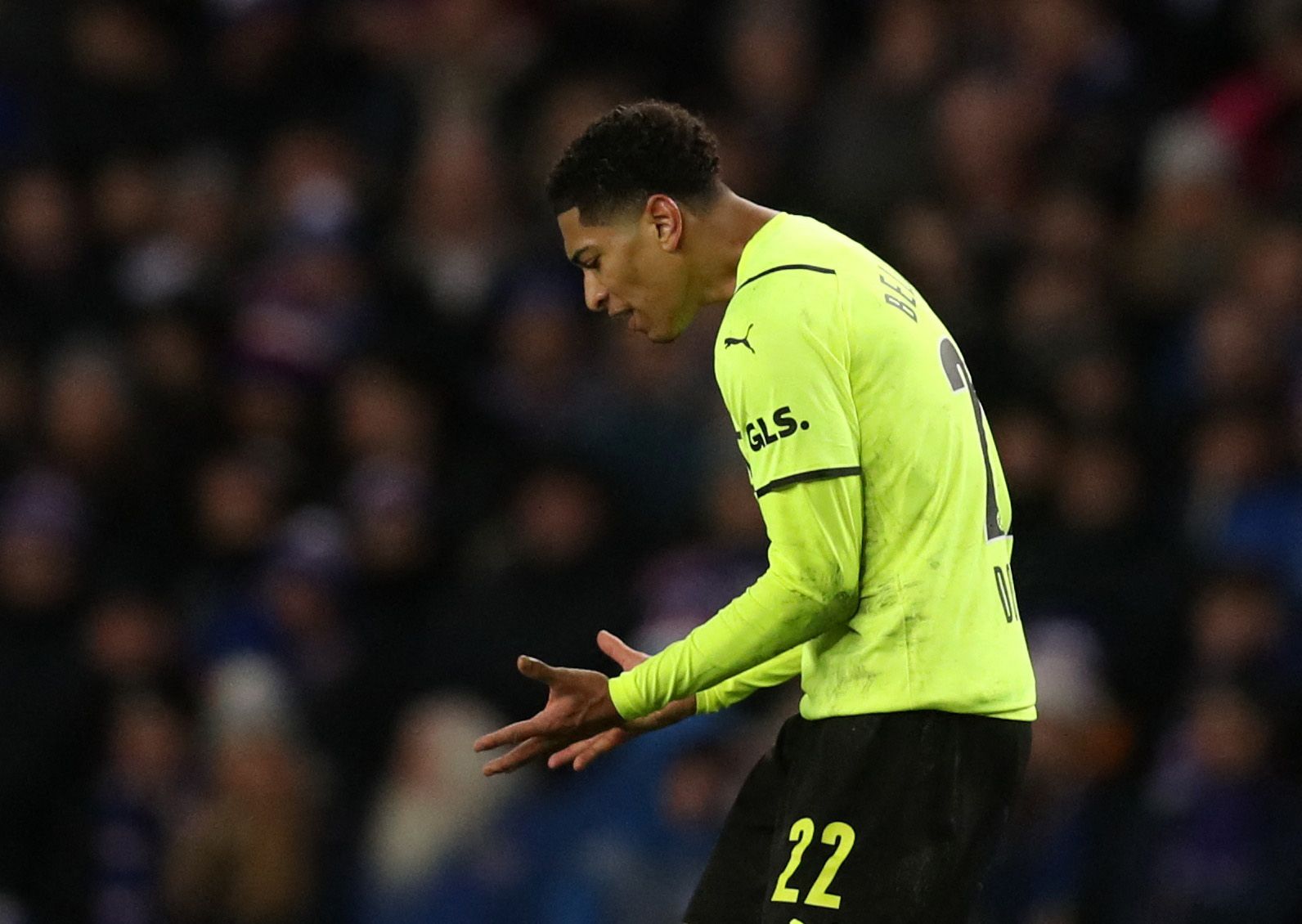 Jude Bellingham rages at Dortmund teammate Schulz in Rangers loss