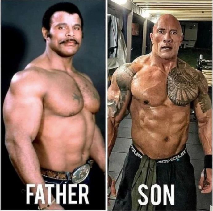 Dwayne Johnson: The Rock's dad was bigger than him during wrestling days