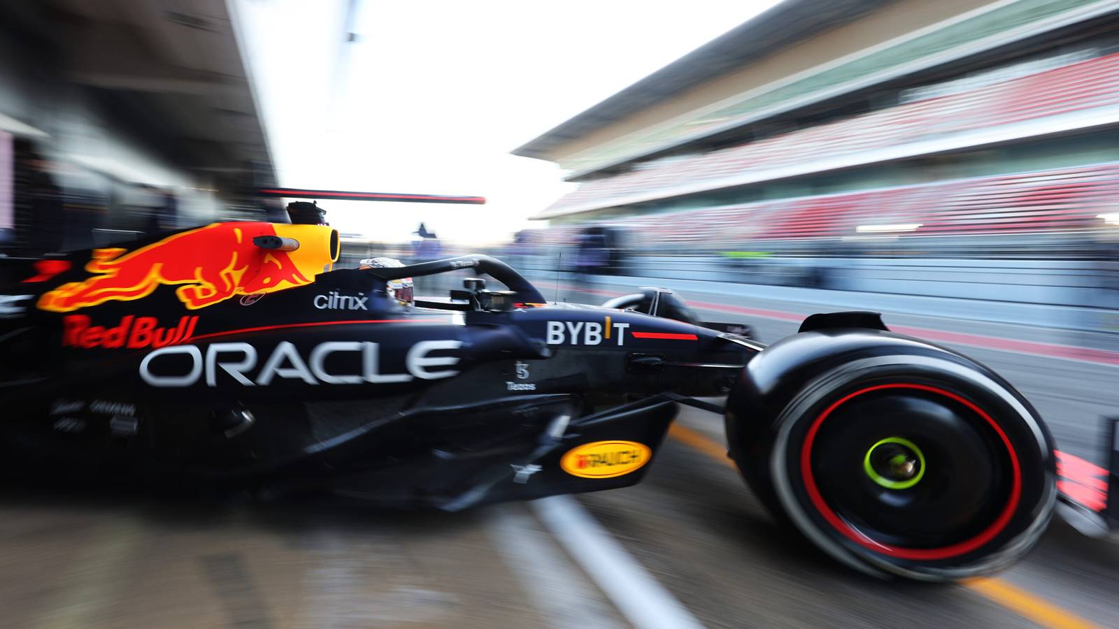 Red Bull show off dramatic sidepods at first F1 test