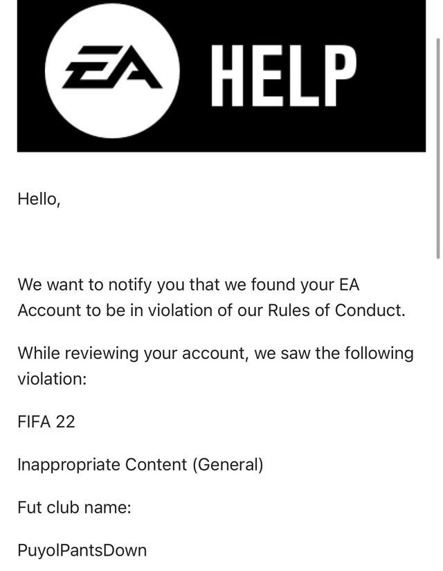 FIFA 22: Player gets banned for inappropriate Ultimate Team name