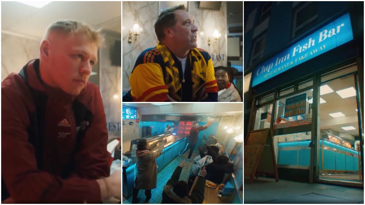 Arsenal's chip shop advert with Aaron Ramsdale goes viral