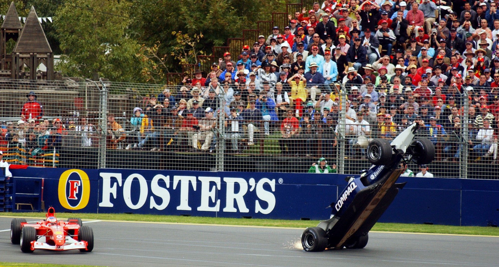 2002 Australian GP revisited - a big shunt and Mark Webber's joy