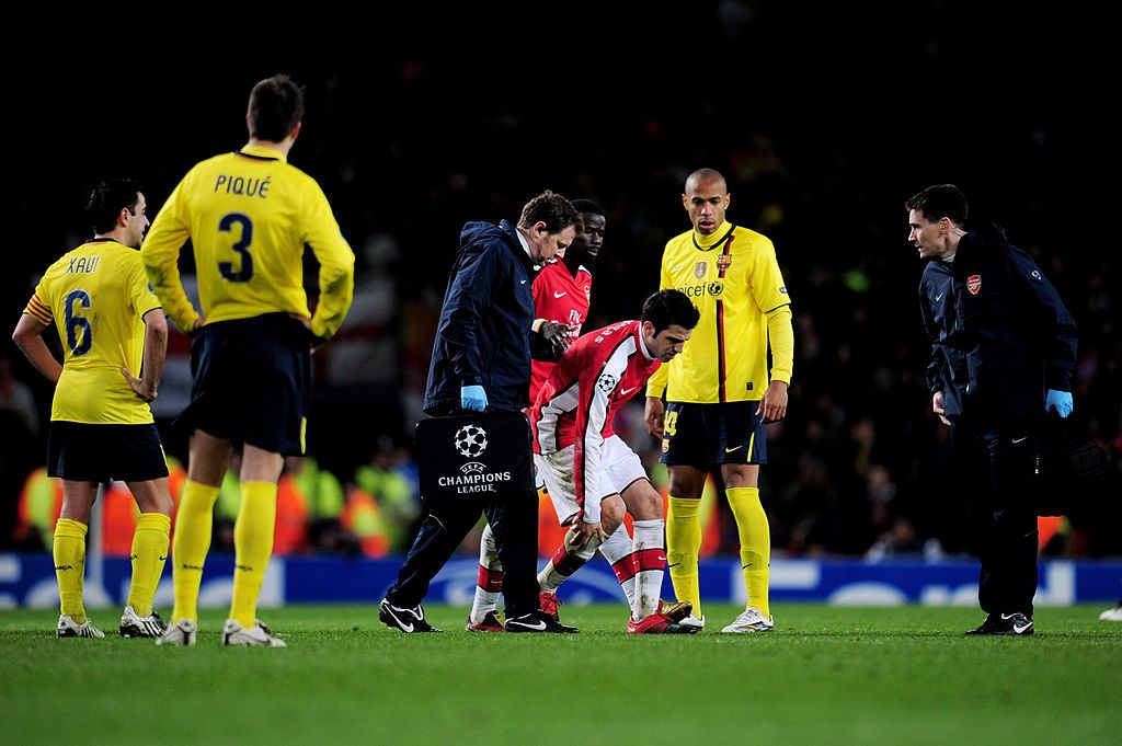 Fabregas: When Arsenal icon scored v Barcelona with broken leg