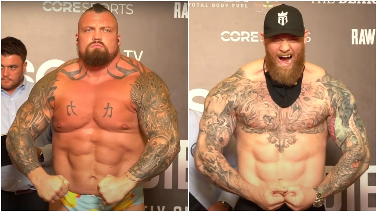 Eddie Hall vs Hafthor Bjornsson: Combined weight of strongmen for ...