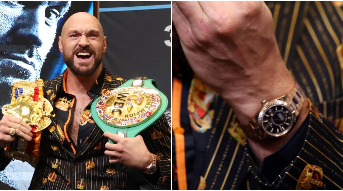 Tyson Fury wore incredibly expensive Rolex for Dillian Whyte press ...