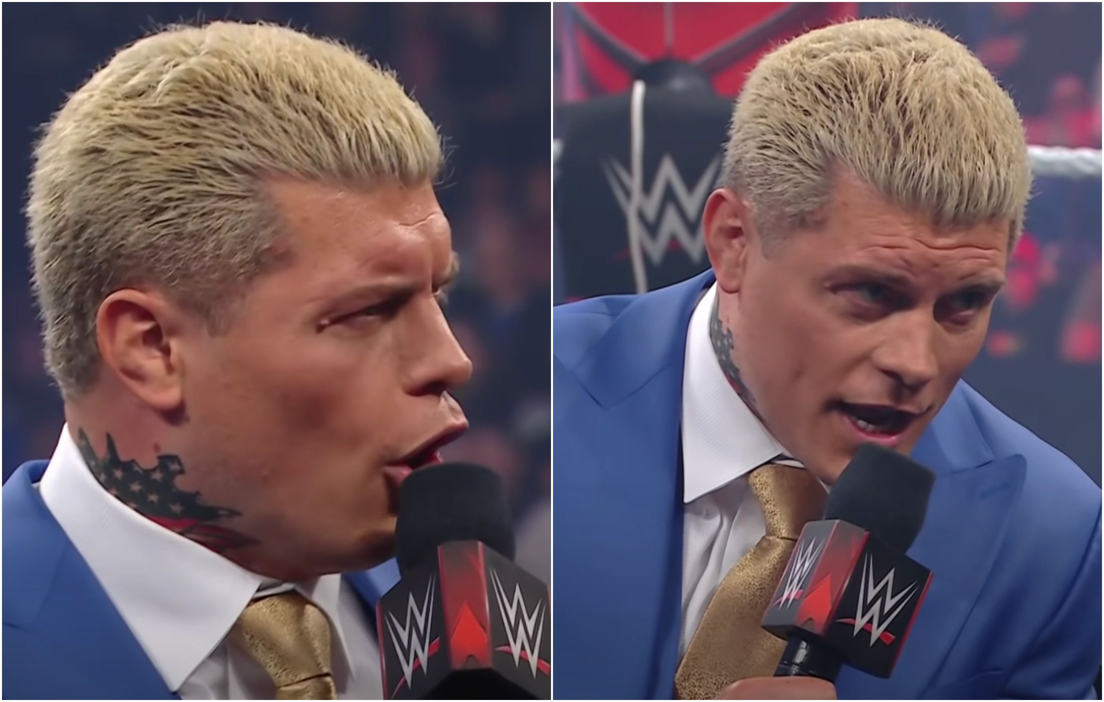 Cody Rhodes used some of Vince McMahon's banned words on WWE Raw last night