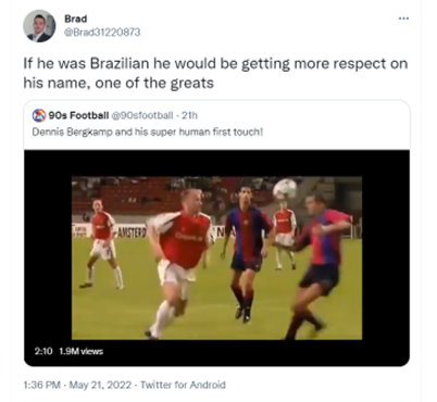 Dennis Bergkamp: Arsenal legend’s compilation video of his superhuman ...