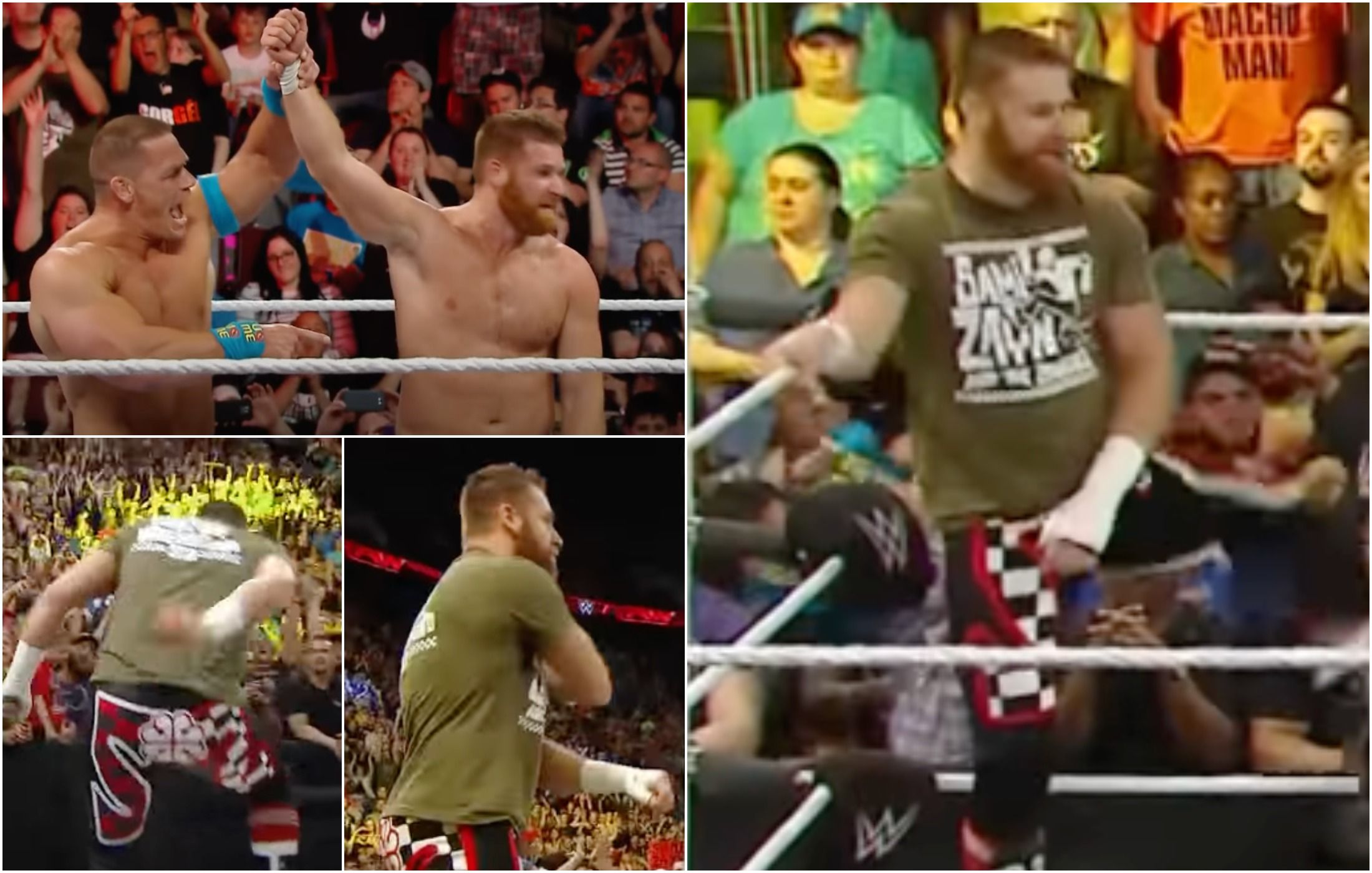 John Cena: Sami Zayn tore rotator cuff moments before debut match with huge star
