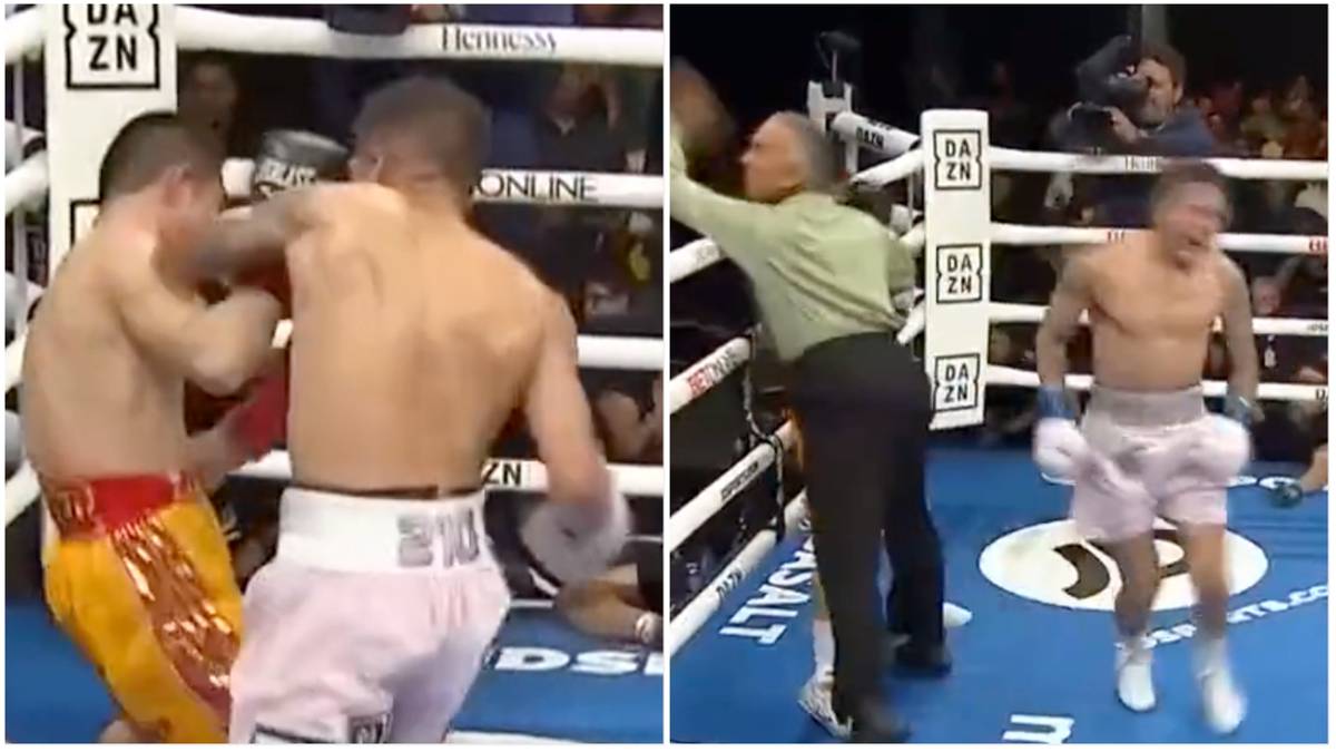 Boxing star Jesse Rodriguez seals TKO win with insane combo of punches