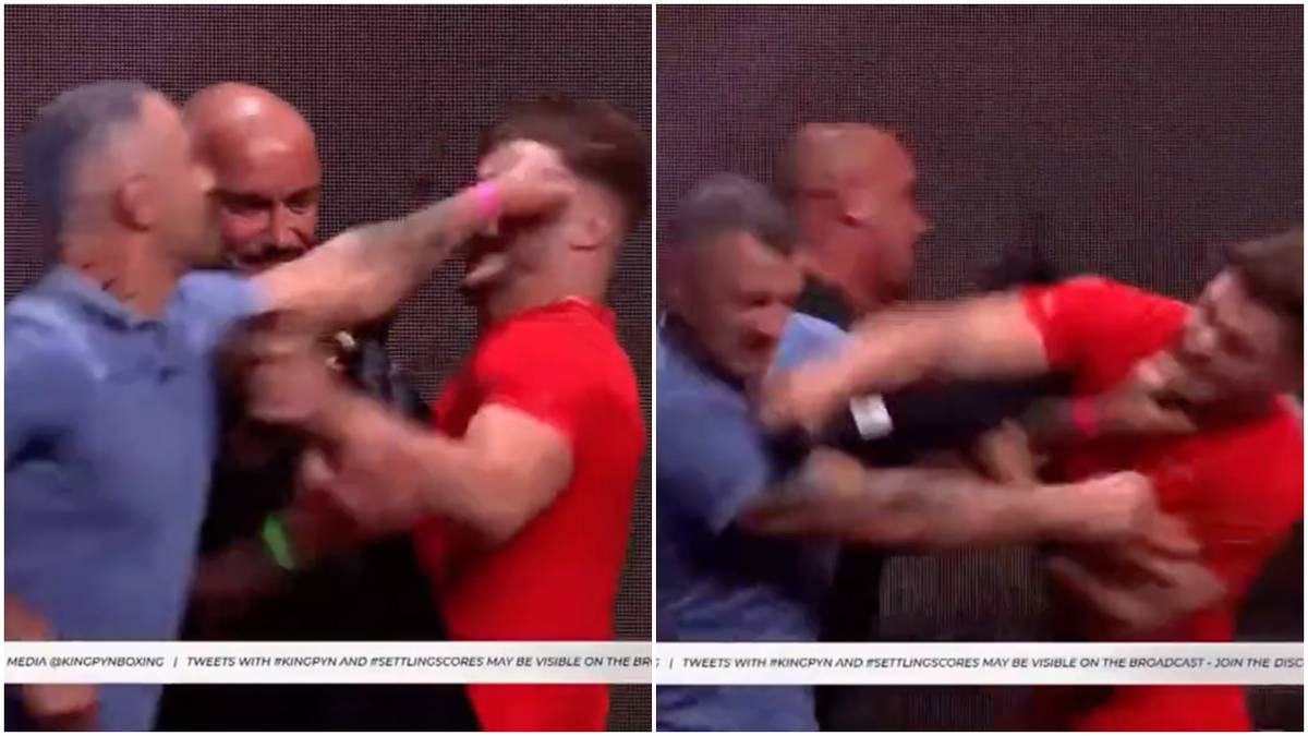 Simple Simon vs Ed Matthews: Fists thrown at press conference after ...