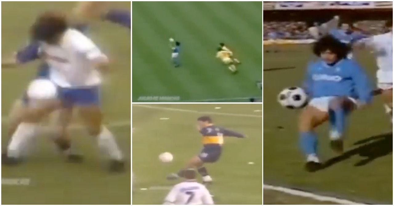 Diego Maradona: Brilliant footage of Argentina legend playing keepy-up ...