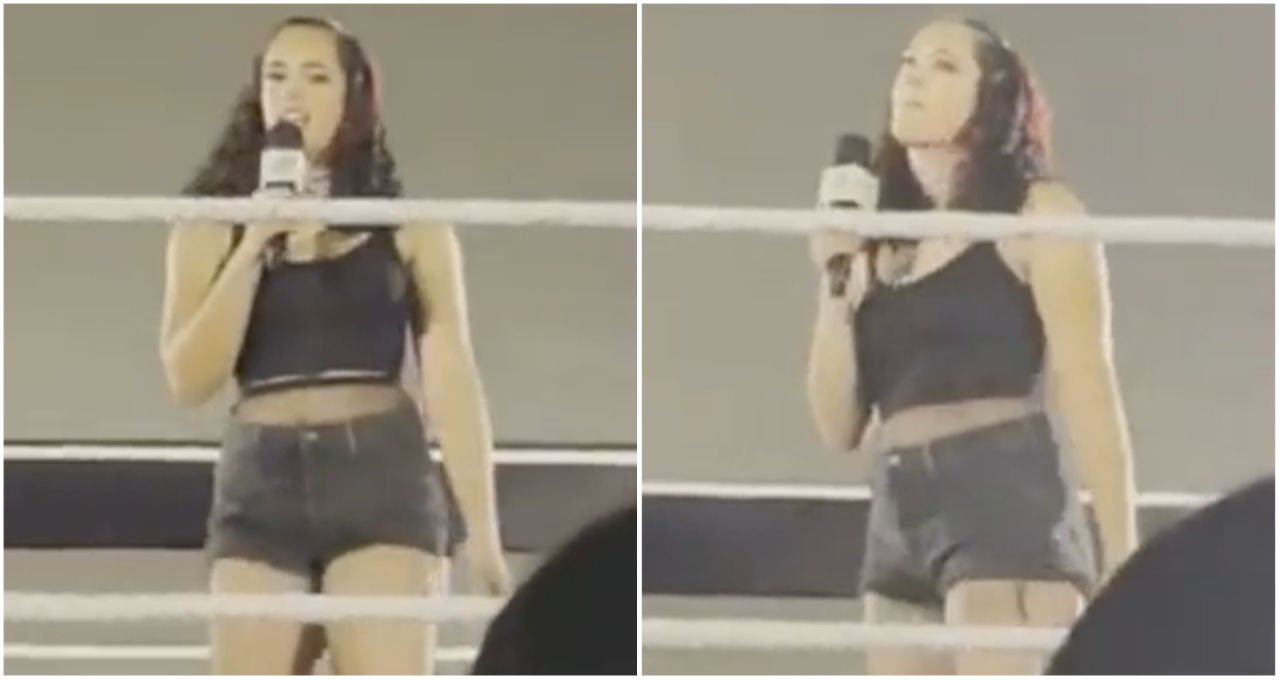 The Rock: Footage of Simone Johnson's first ever promo in WWE