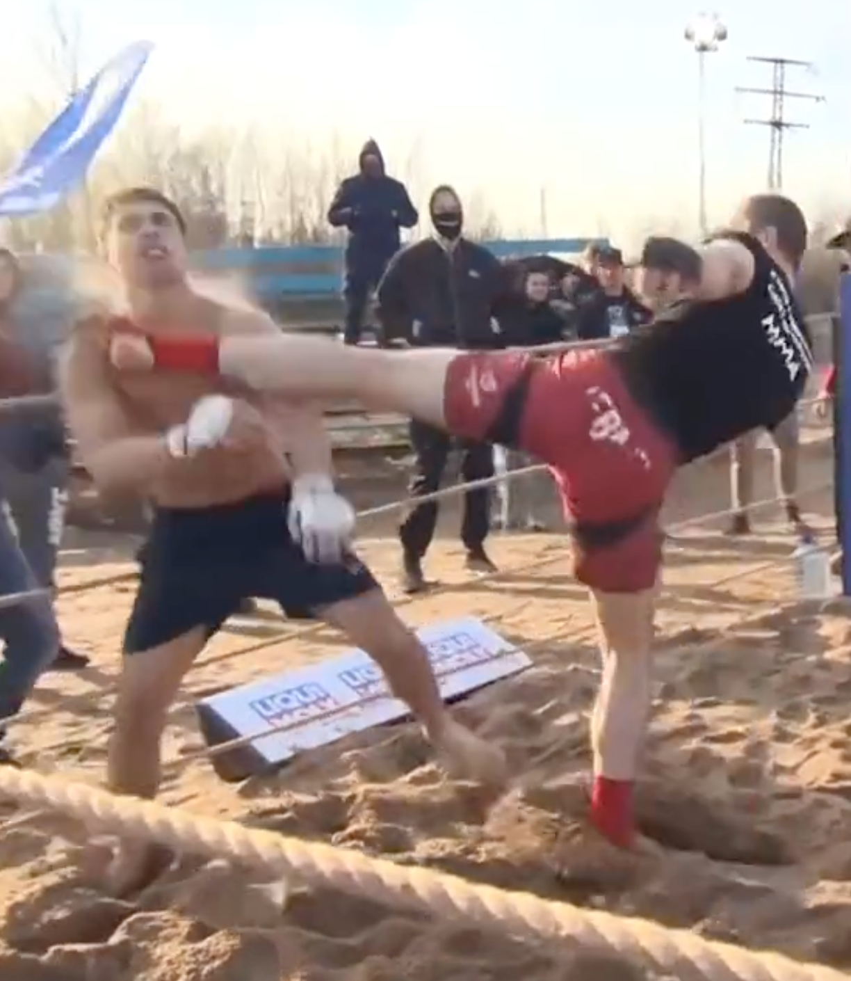 Most brutal MMA KO? Sand ring organisation goes viral for savage footage