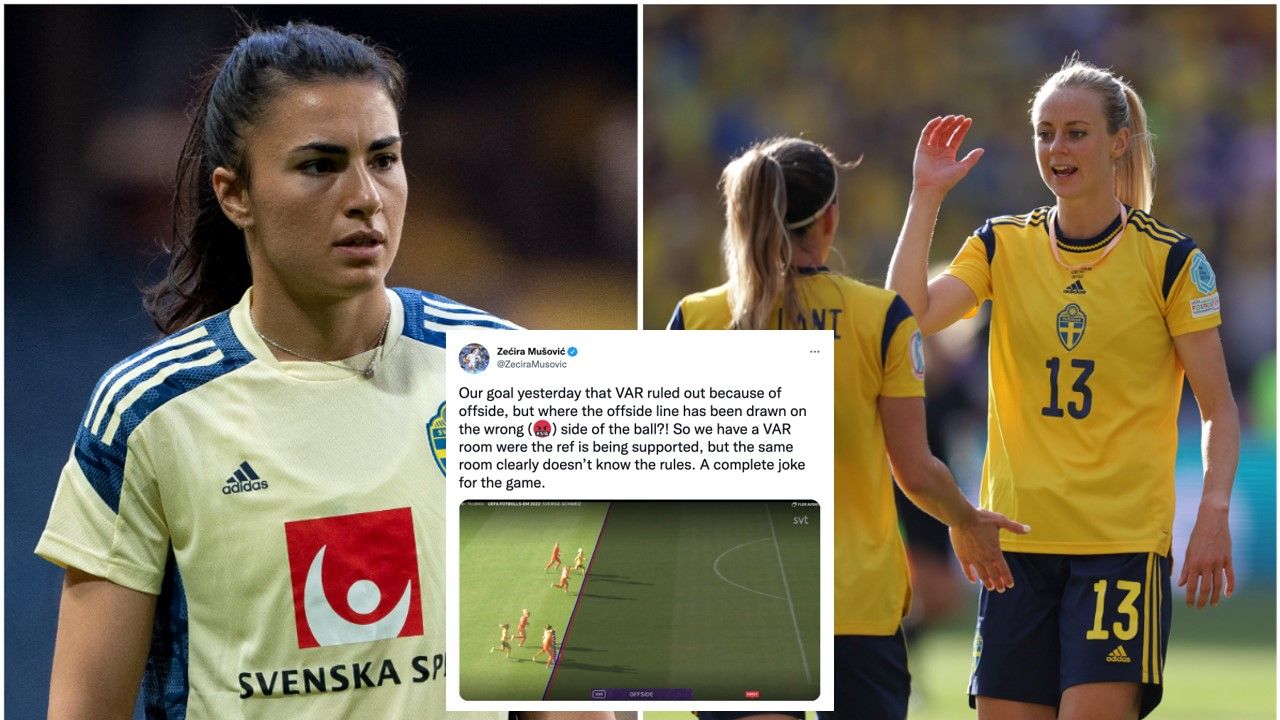 Euro 2022: Chelsea's Zećira Mušović slams VAR decision from Sweden vs ...