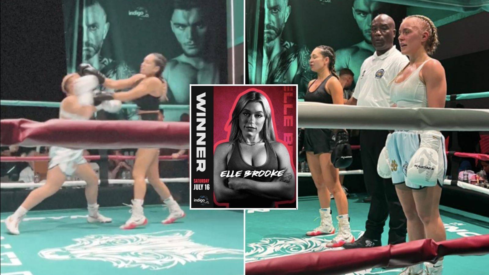 TikTok boxing: AJ Bunker suggests Elle Brooke fight may have been ‘rigged’