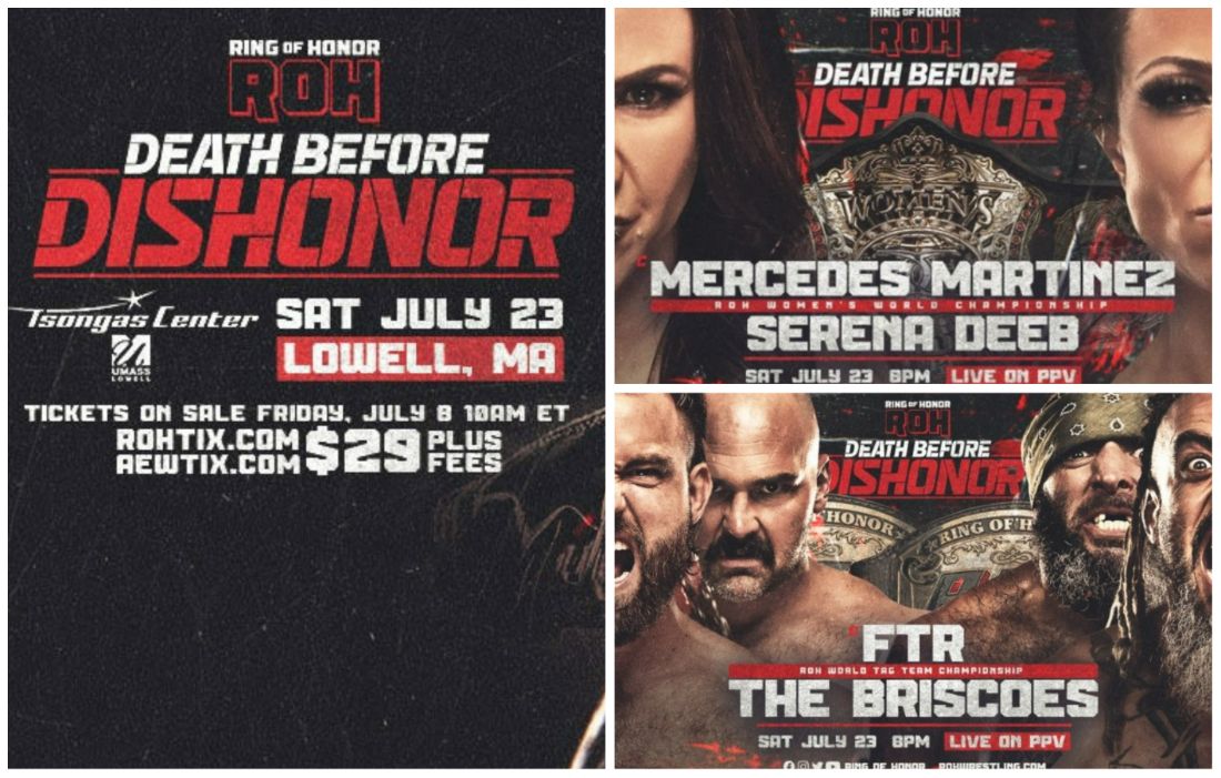 Title matches announced for ROH Death Before Dishonor PPV