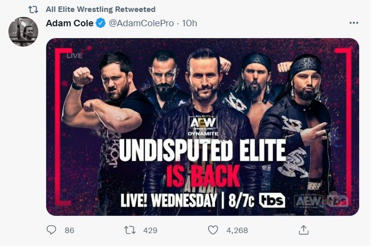 AEW: The Undisputed Elite set to return next week